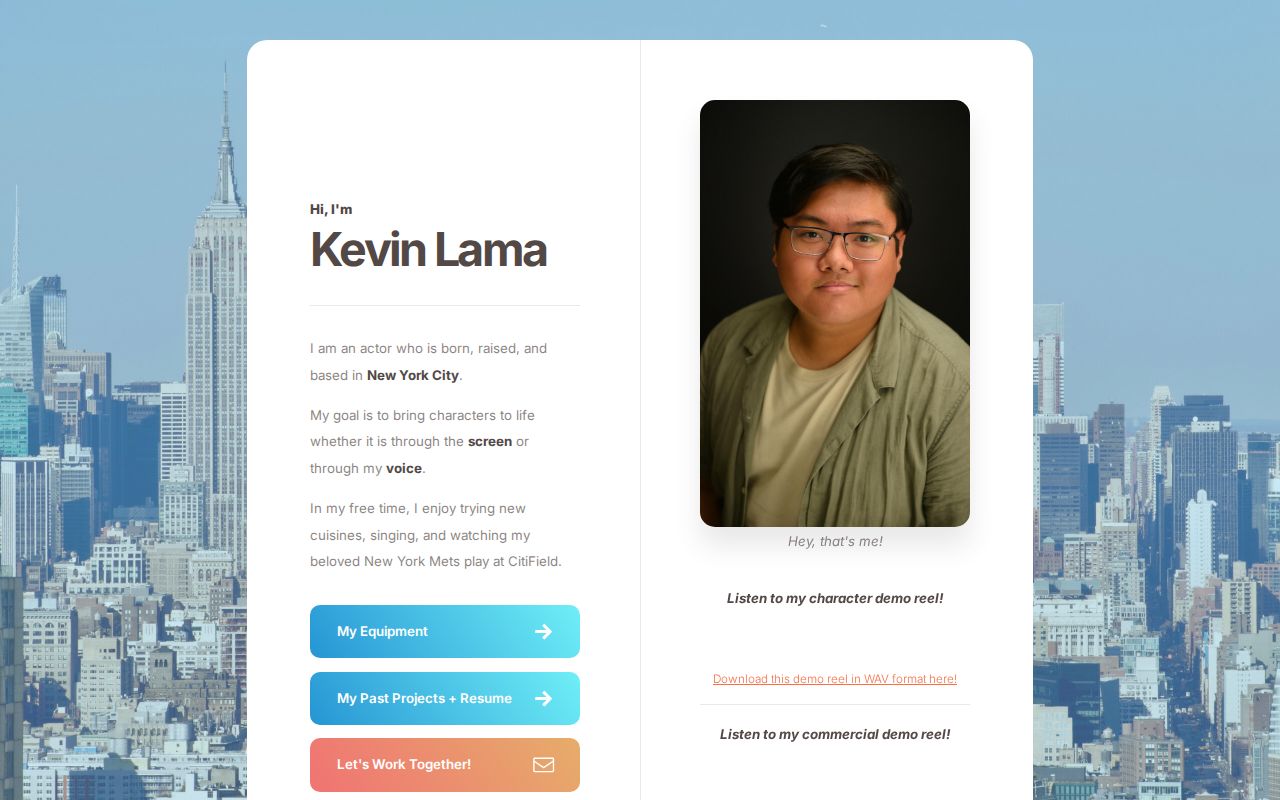 Kevin Lama || NYC Based AAPI Actor